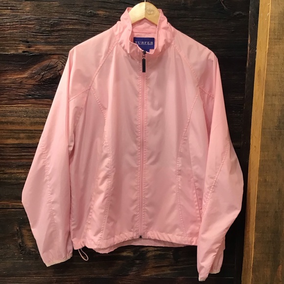 Vintage | Jackets & Coats | Turfer Vintage Windbreaker Full Zip Pink ...